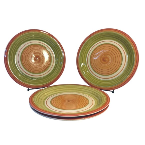 Pier 1 | Dining | Pier Imports Valencia Hand Painted Swirl Pattern Set4 ...